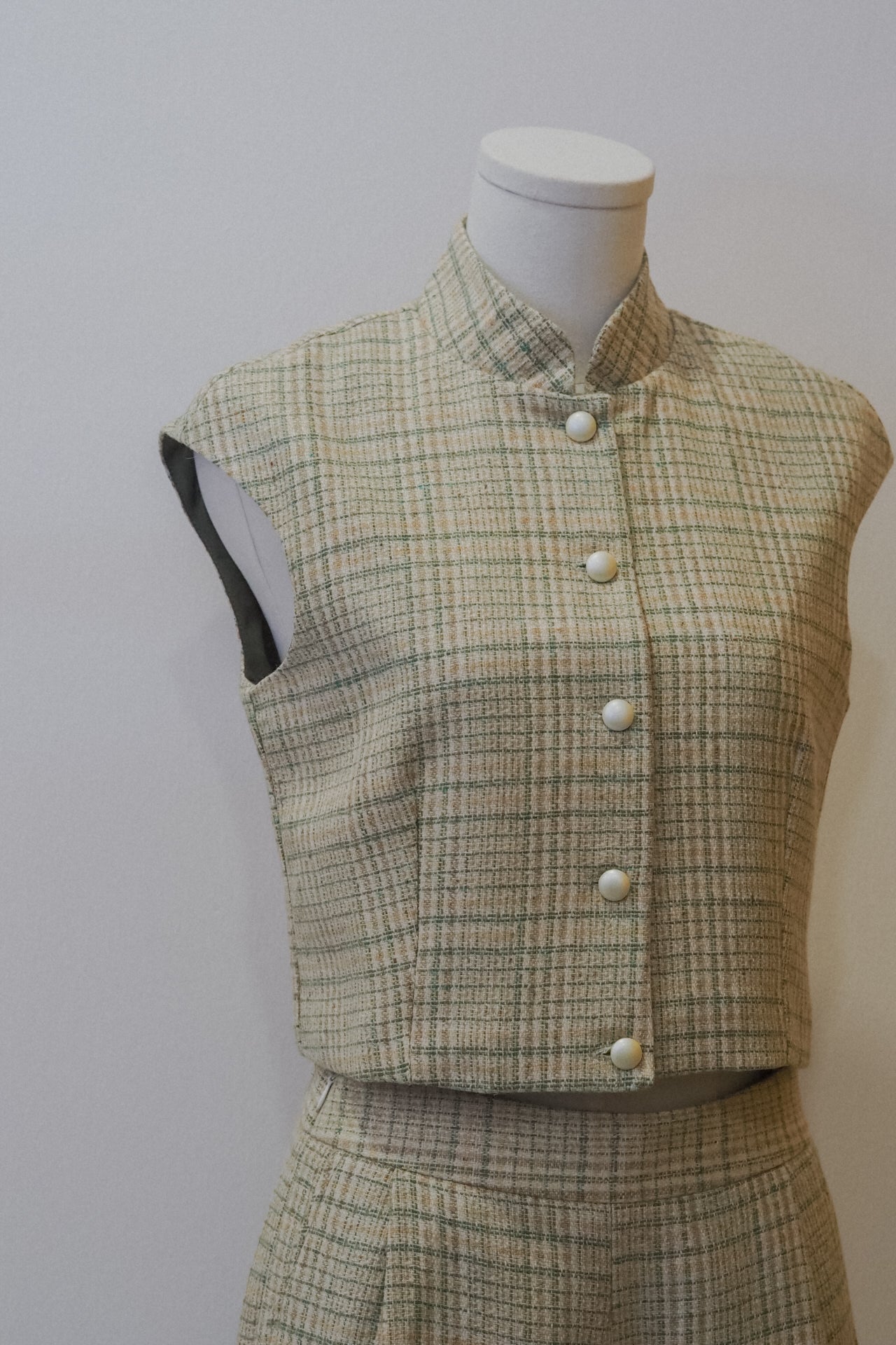 Dahlia Tweed Cheongsam Top – Accent Singapore