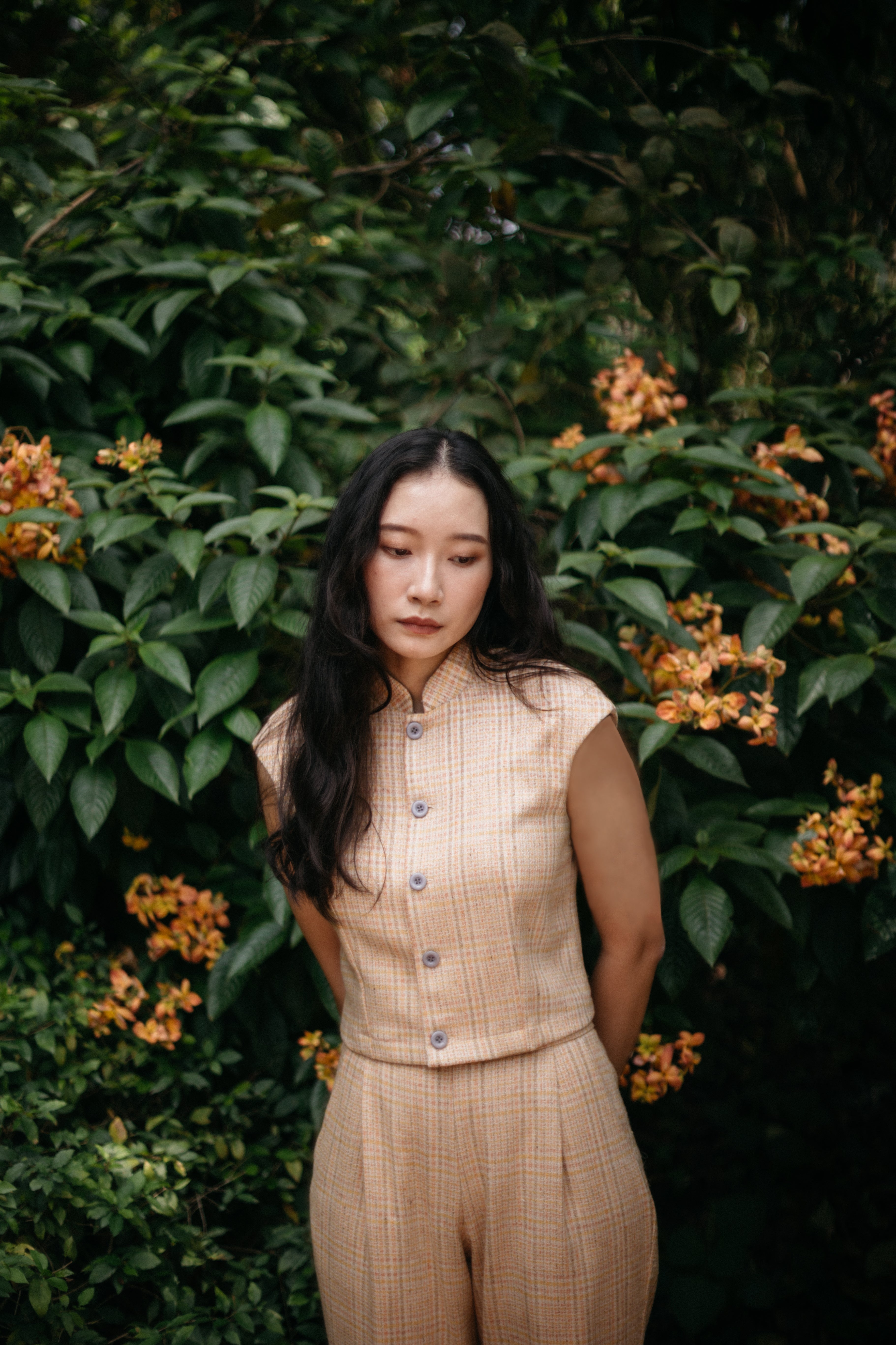 Dahlia Tweed Cheongsam Top – Accent Singapore